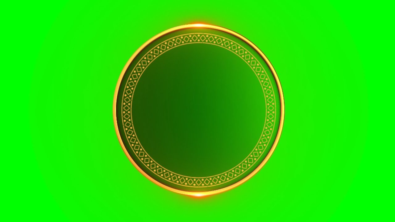 Five Beautiful Circle Logo Animation Green Screen - YouTube