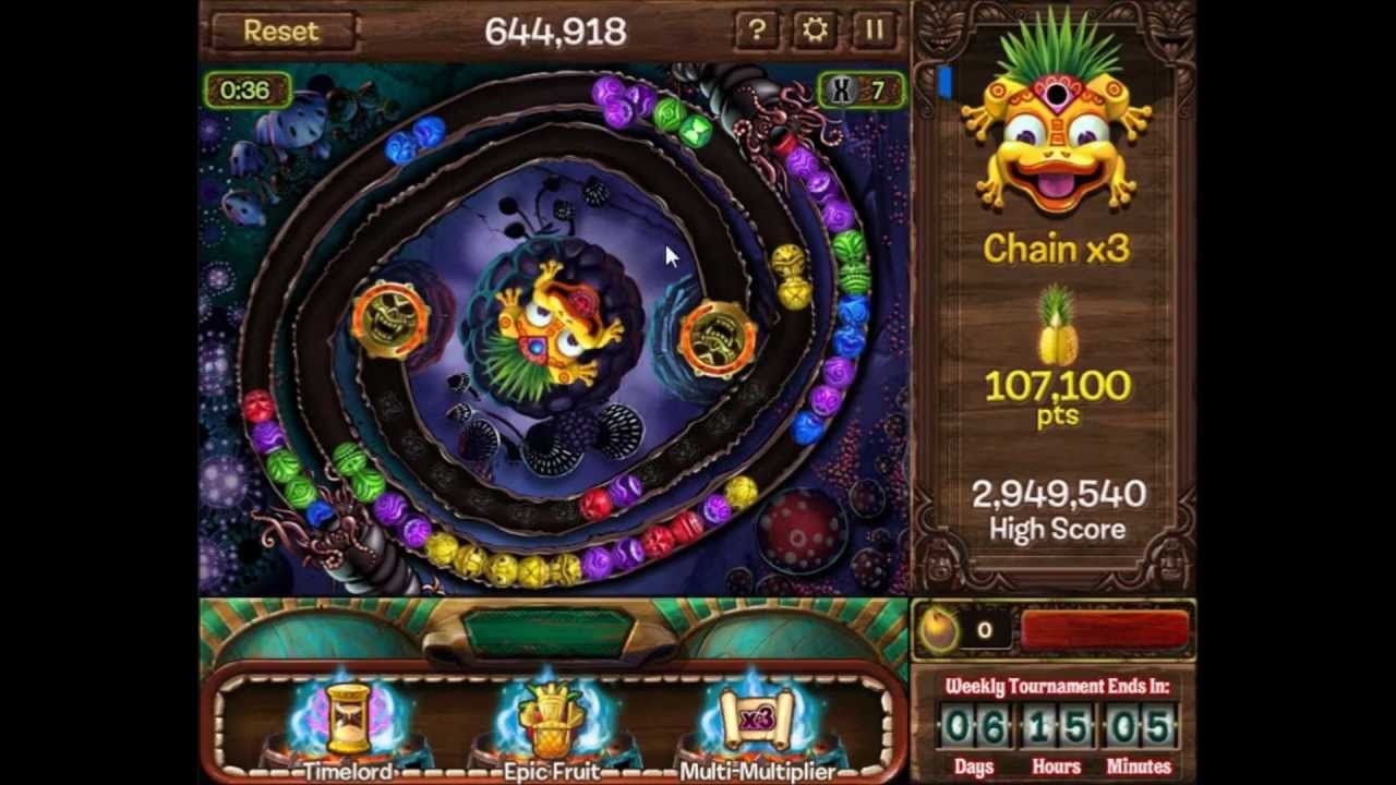Zuma Blitz 3.285 million high score on Inward Falls (Orbit Board) - YouTube