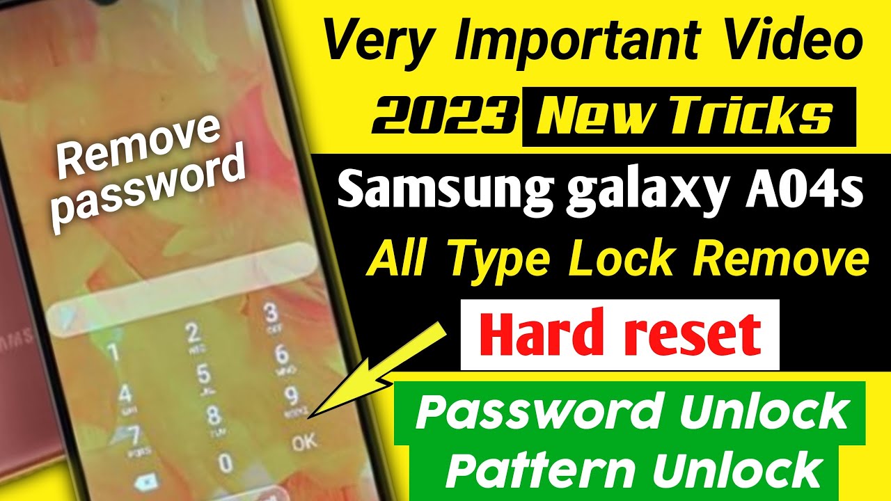 SAMSUNG A04s Hard Reset Remove Pin Pattern Password Samsung A04s samsung-a04s-hard-reset-remove-pin-pattern-password-samsung-a04s