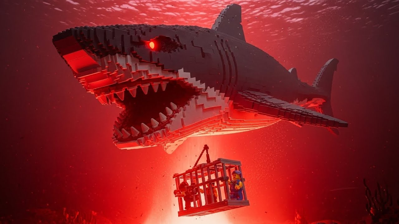The LEGO Shark Trap — Two Scientists Trapped as a Giant Monster Attacks ...