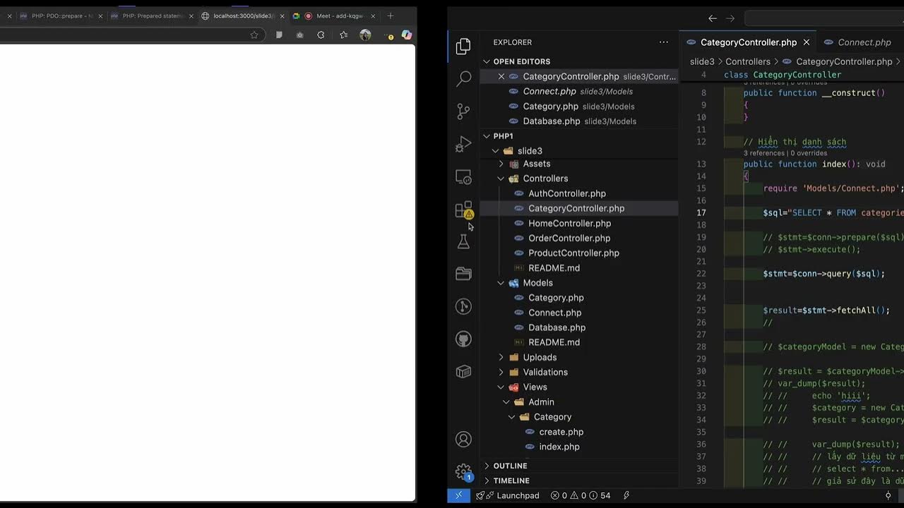[PHP 1] Buổi 11: Slide 5: BindParam + Hiển thị danh sách theo trạng thái | 04-06-2025 - YouTube