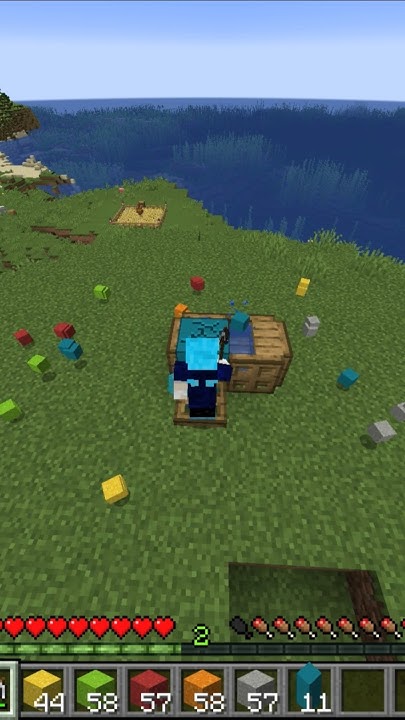 MInecraft Fast Concrete Farm 😯#minecraft #concrete #farm #build #hacks ...