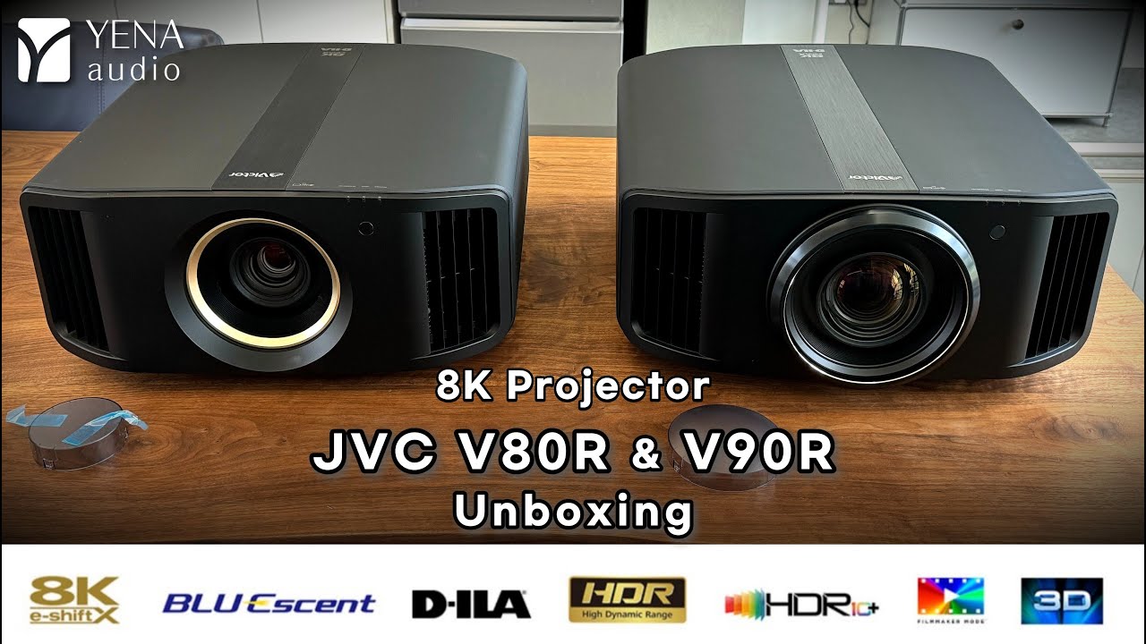 JVC V80R & V90R 8K 하이엔드 프로젝터 언박싱 - YouTube