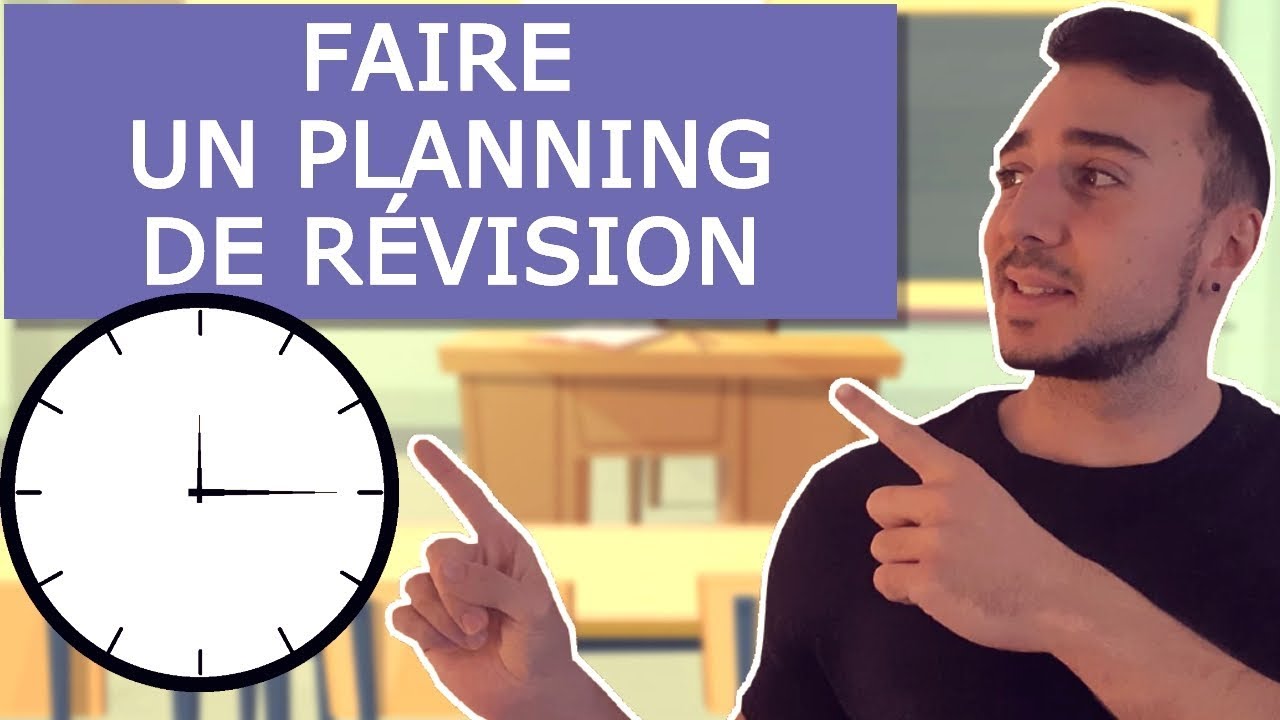 🕒 CRÉER UN PLANNING DE RÉVISIONS | Exemple de planning de révisions sur ...