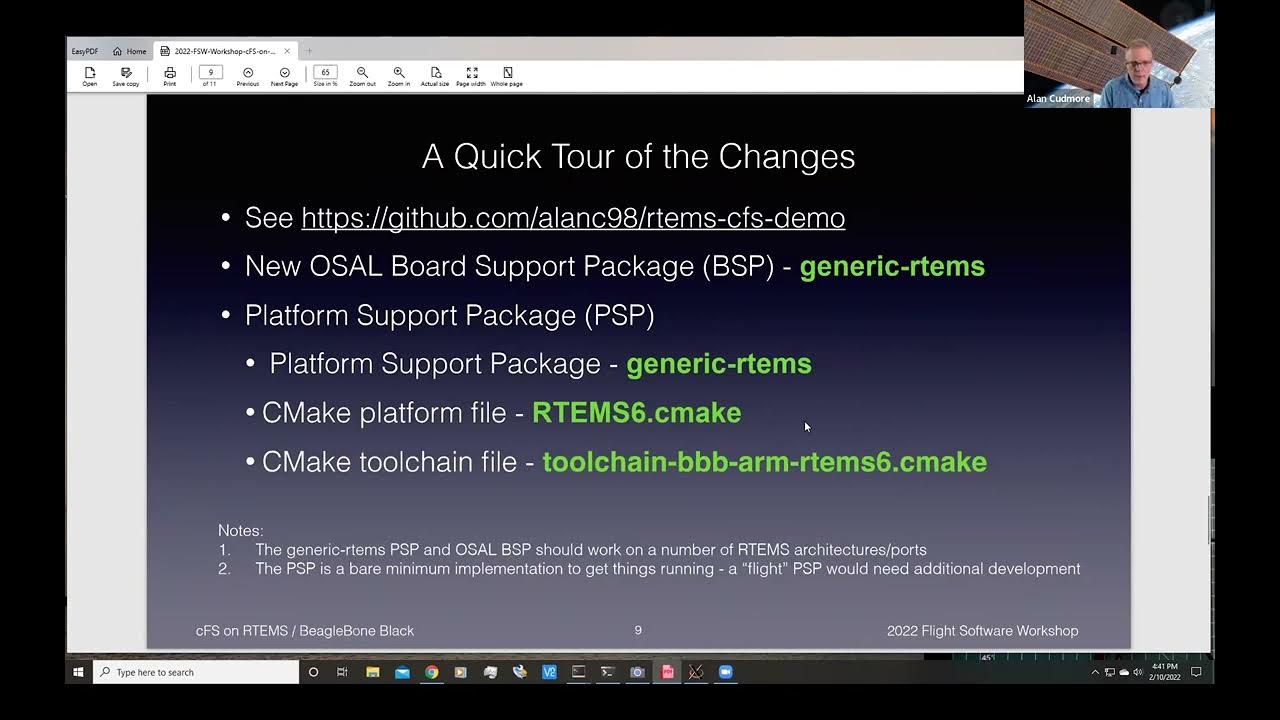 FSW 2022: Deploying NASA’s core Flight System on the RTEMS Real Time Operating System - Alan ...