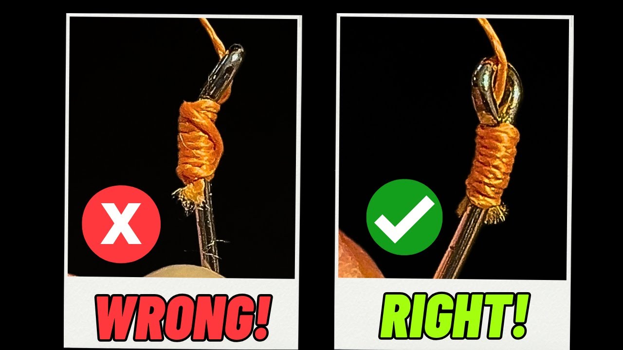 Are you still using the wrong way to snell a hook? Part 2 - YouTube