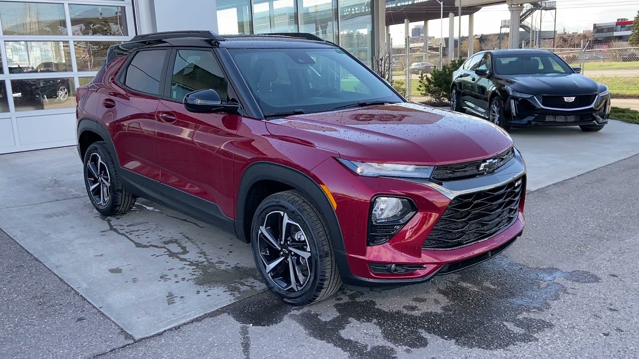 Red 2021 Chevrolet Trailblazer RS Review - GSL GM City - Calgary - YouTube