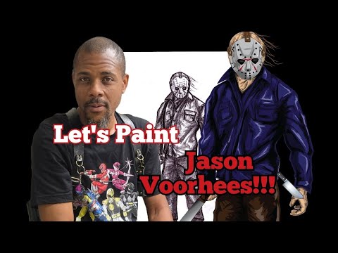 Let's Paint Freaky Jason....AGAIN!!!! - YouTube