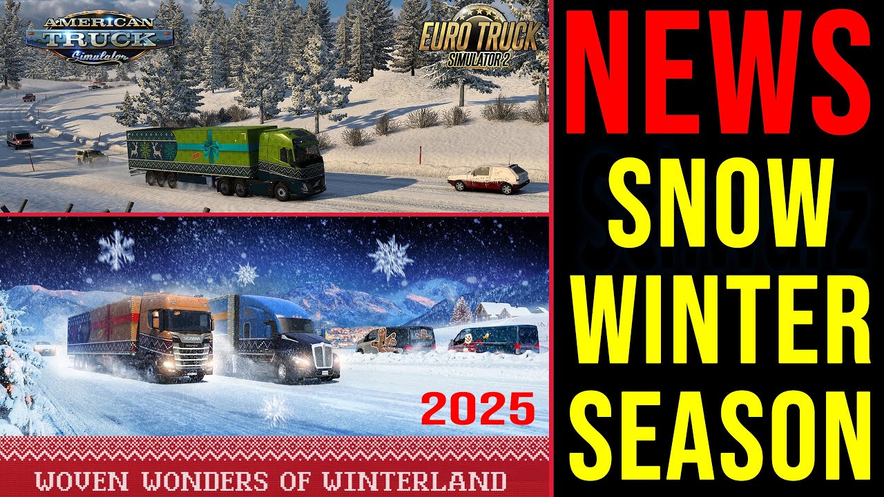 ETS2 & ATS I NEWS 🚨 SCS Winter Season - Christmas Winterland Event 2025 ...