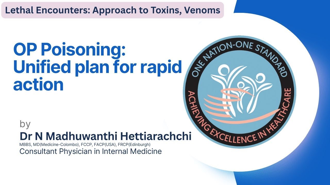 Organophosphate Poisoning: Unified Plan for Rapid Action | Dr. N ...