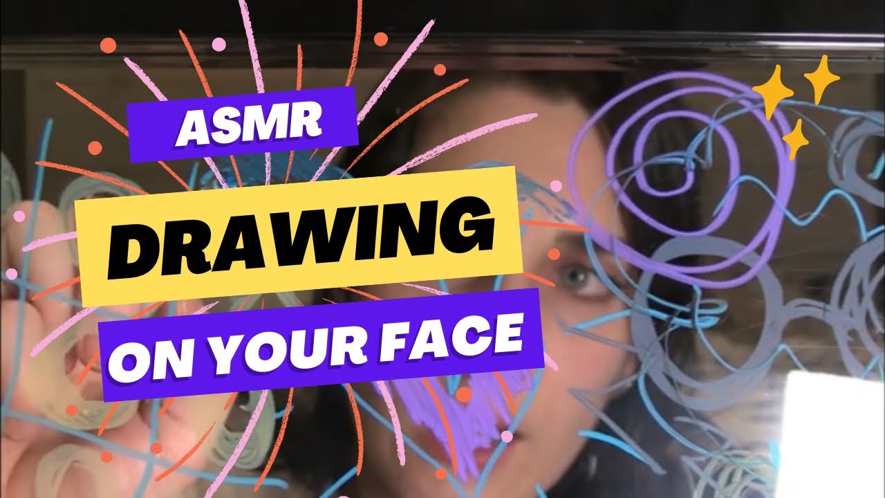 ASMR drawing on your face - YouTube