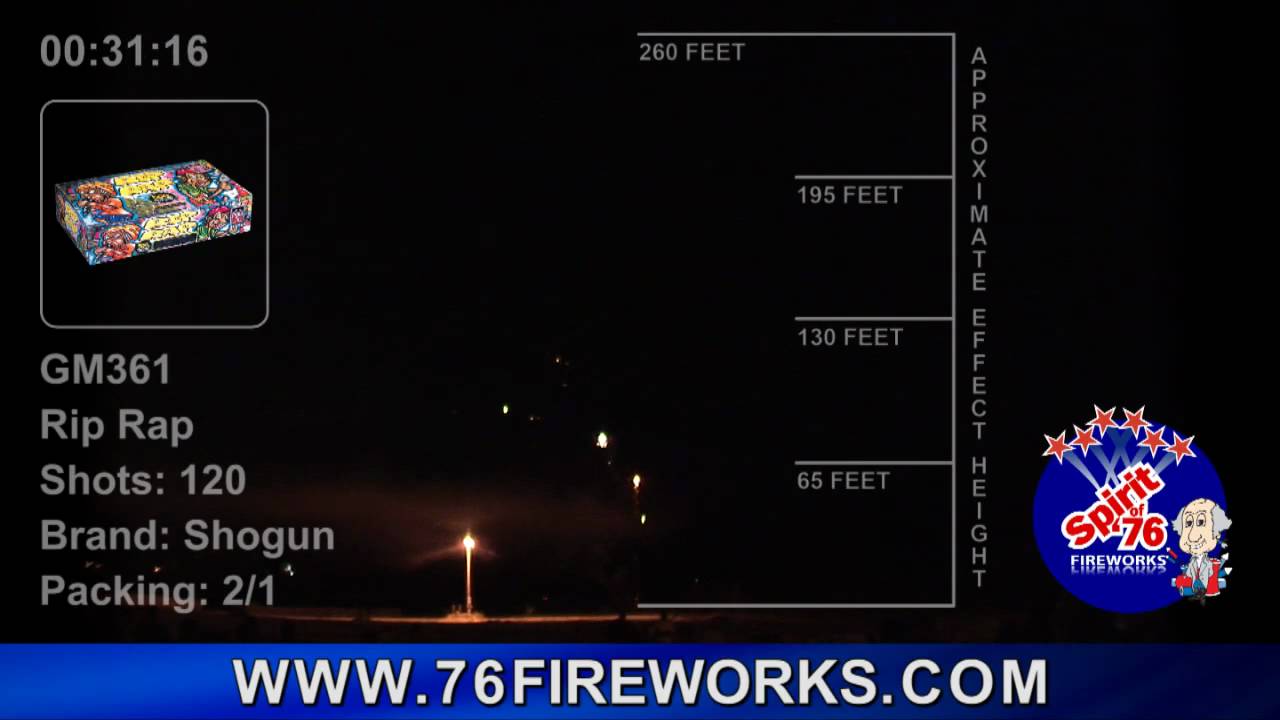 GM361 - Rip Rap www.76fireworks.com - YouTube