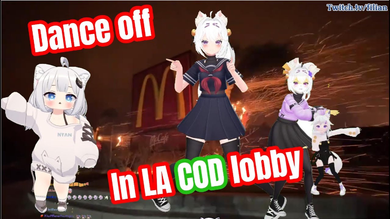 Filian dance in LA COD lobby. - YouTube