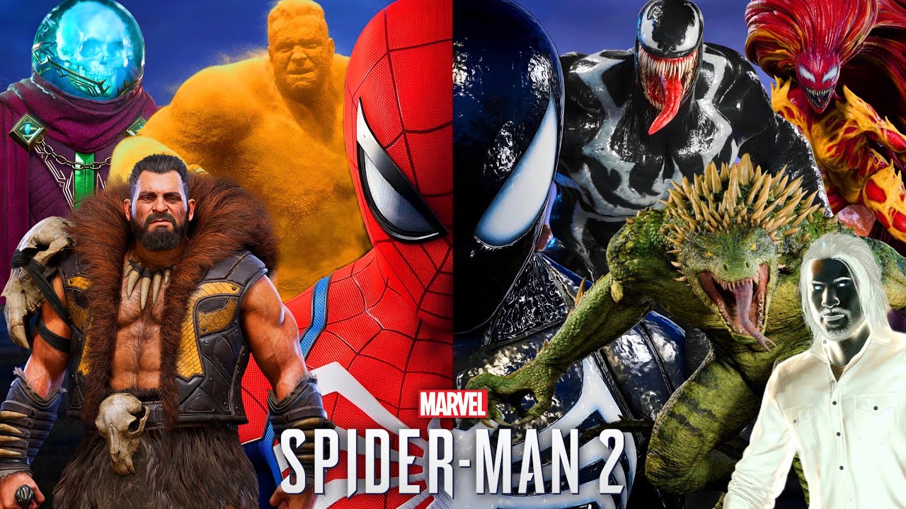 Marvel’s Spider-Man 2 - All Boss Fights - 4K HDR 60FPS - YouTube