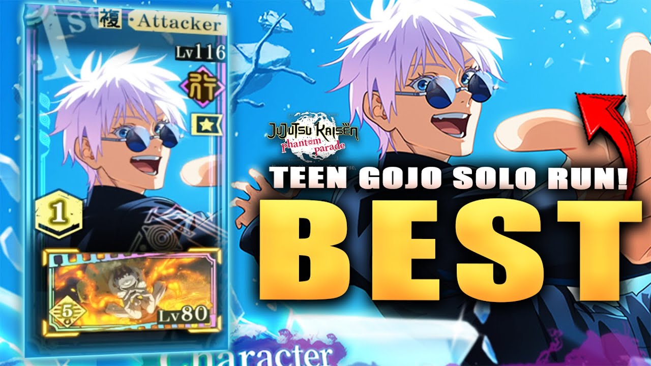 TEEN GOJO 1 UNIT RUN & BEST UNIT IN THE GAME?! (Jujutsu Kaisen Phantom ...