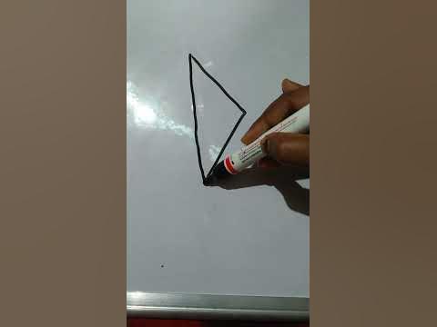 How To Draw A 3D Triangle Prism#short#easydrawing#viral#art#youtube# ...