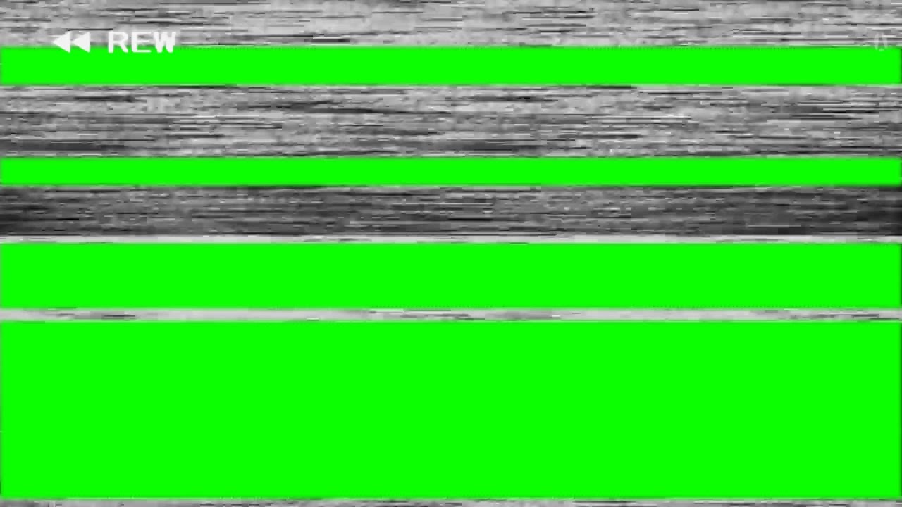 REWIND! Rewinding (REW) of an old VHS video tape animation on green ...