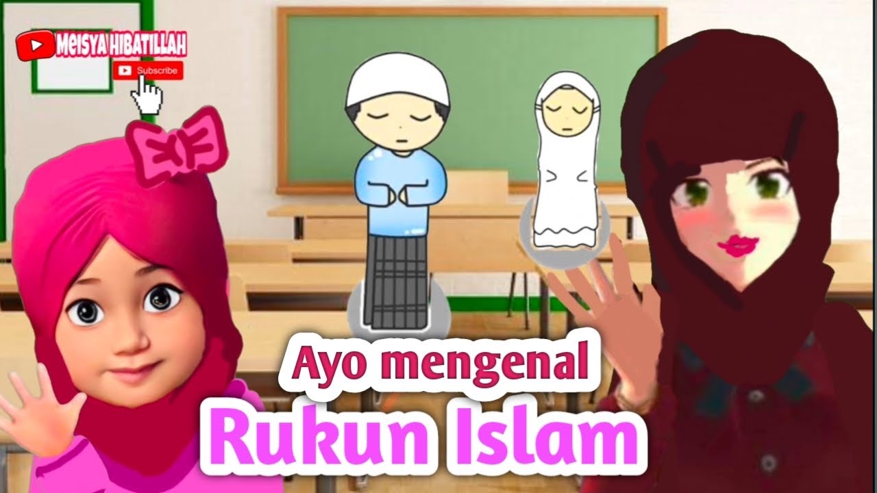 Sakura school simulator belajar rukun Islam | Lagu Anak islam - YouTube