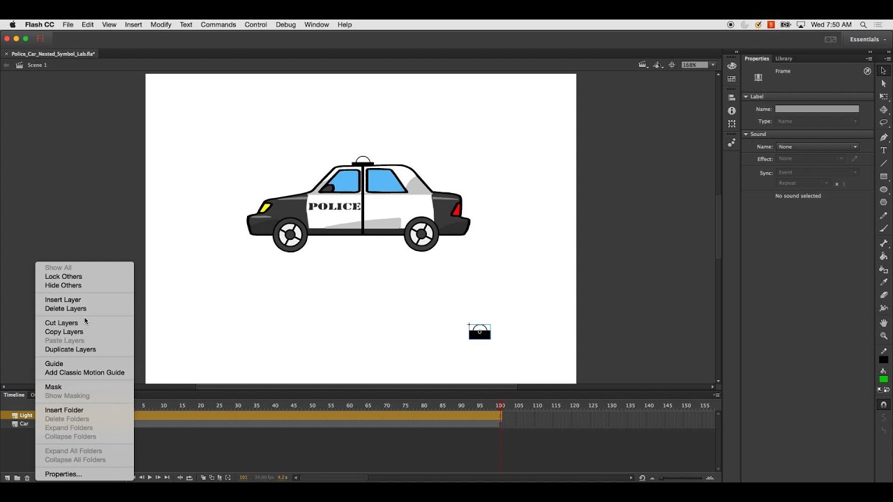 Lab 4 Nesting Symbol Police Car Lab - YouTube