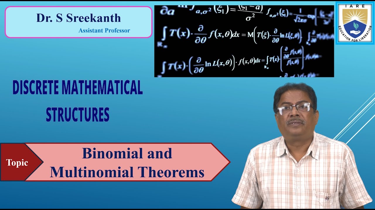 Binomial and Multinomial Theorems by Dr. S Sreekanth - YouTube