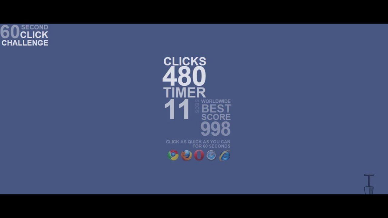 One Minute Clicking Test (Jitter Click Test) - YouTube