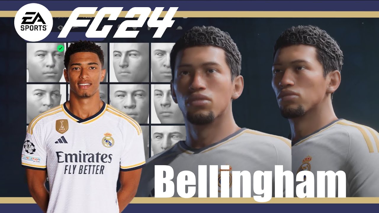 EA FC 24 - Create Jude Bellingham Pro Clubs (Face Creation) - YouTube