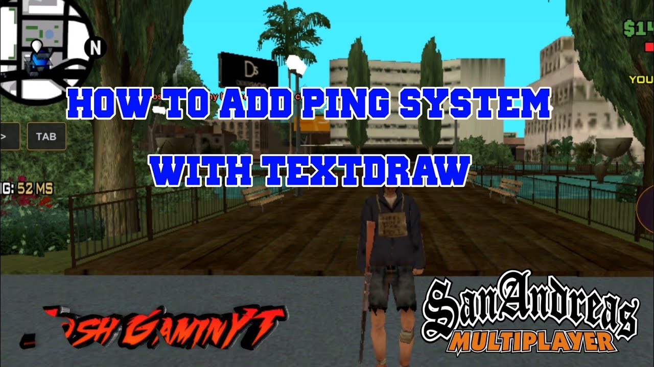 How To Add Ping System With Textdraw Gta Samp - YouTube