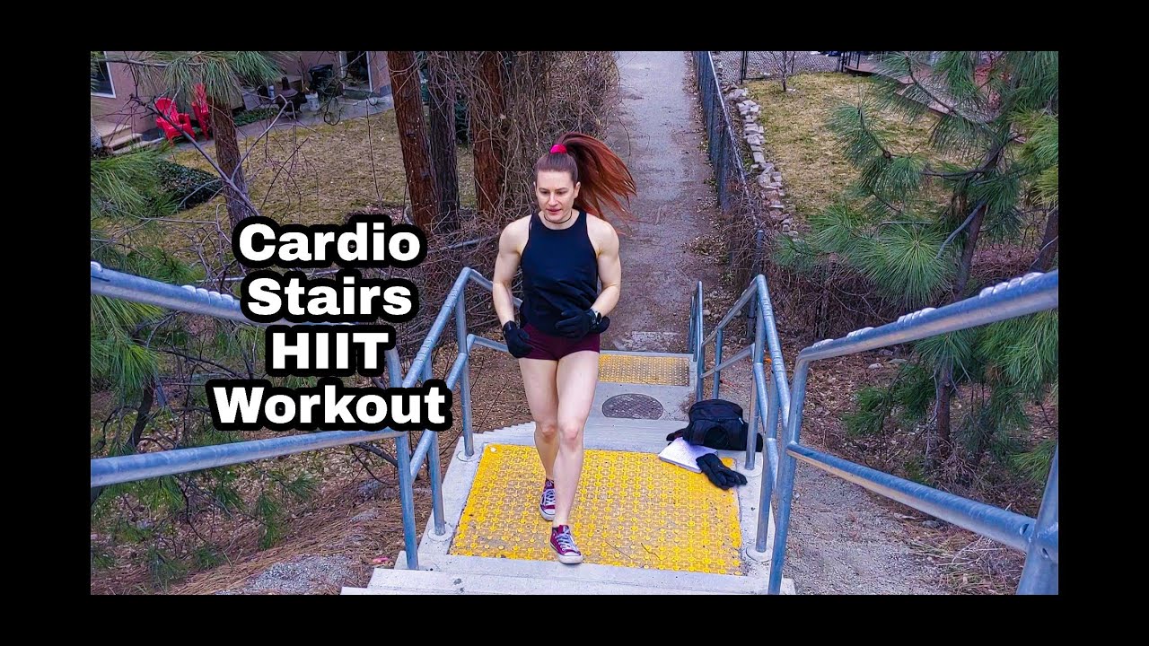 Outdoor Stairs HIIT Workout CARDIO - YouTube