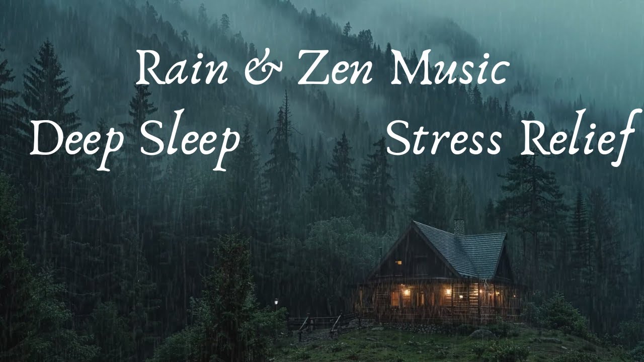 Rain & Zen Music🎶 For Meditation, Deep Sleep, Healing, Stress Relief ...