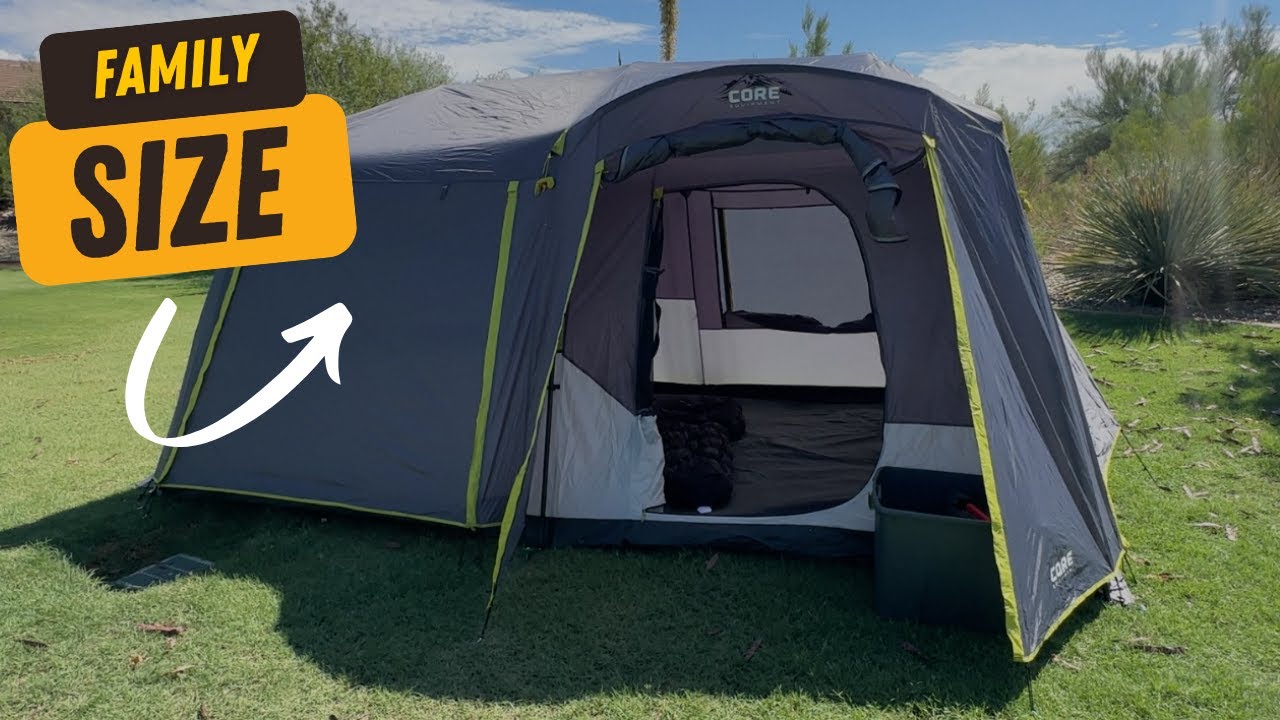 Big Family Camping Made Easy: CORE 9 Person Instant Cabin Tent with ...