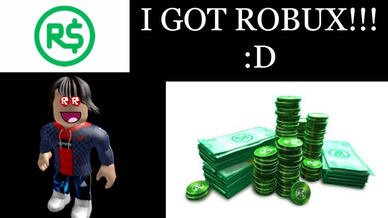 I GOT ROBUX OMG!!! :D - YouTube