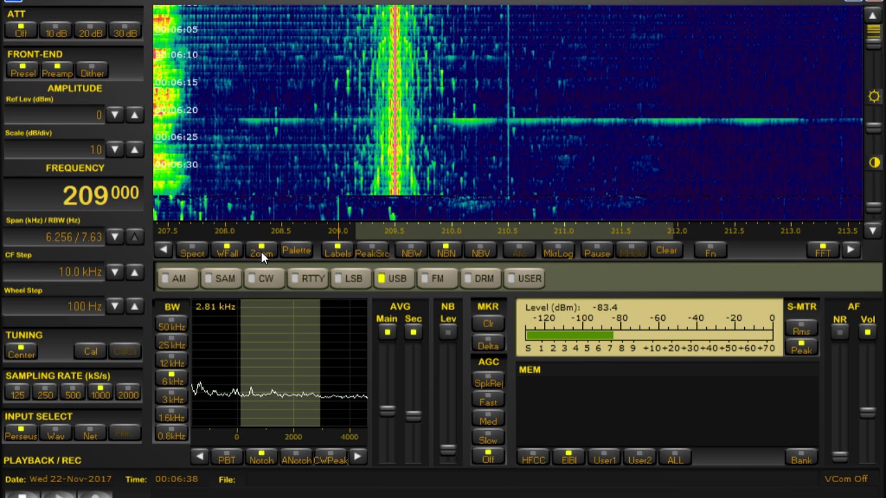 Carrier from MNB Radio 1 Mongolia 209 kHz Longwave observed in Oxford ...