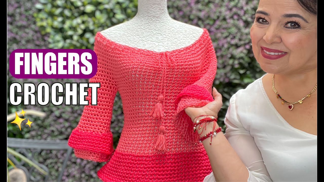 Fingers Crochet / HOW TO - EASY AND FAST - BY LAURA CEPEDA - YouTube