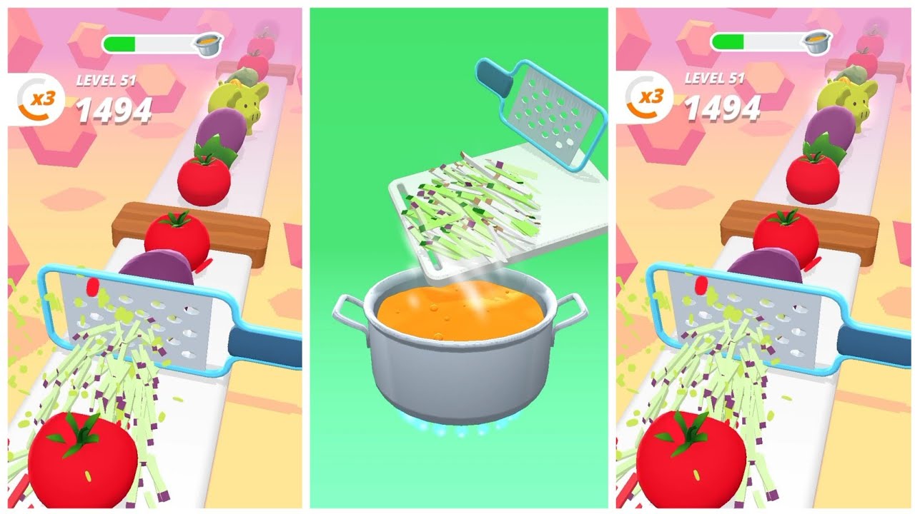 Perfect Slices - all level gameplay Android,ios (Level-51-55) - YouTube