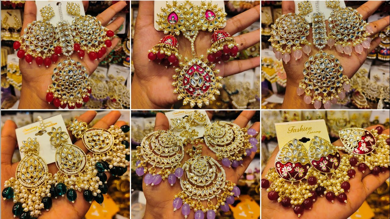 New designer tikli earrings set collection /দারুণ কানের দুল টিকলি ...