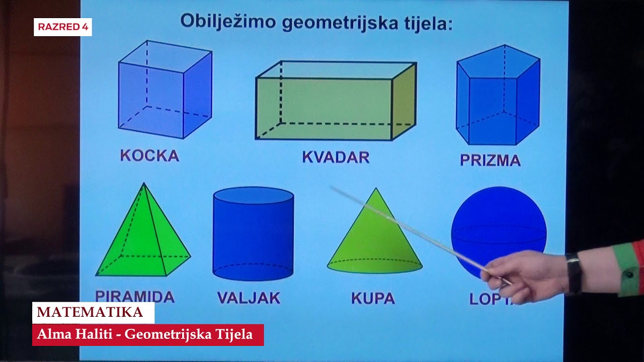 B4156 Matematike Geometrijska Tijela Alma Haliti - YouTube
