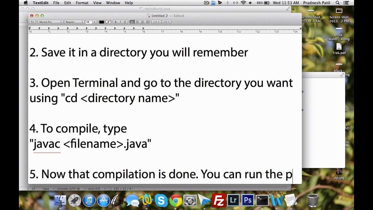 Compile Java on Mac - YouTube