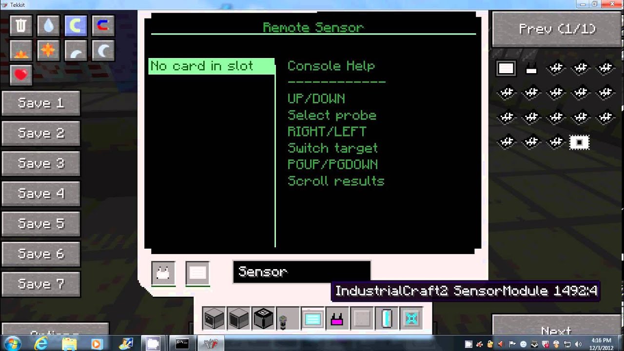 Minecraft Tekkit Reactor Dashboard ccSensors - YouTube