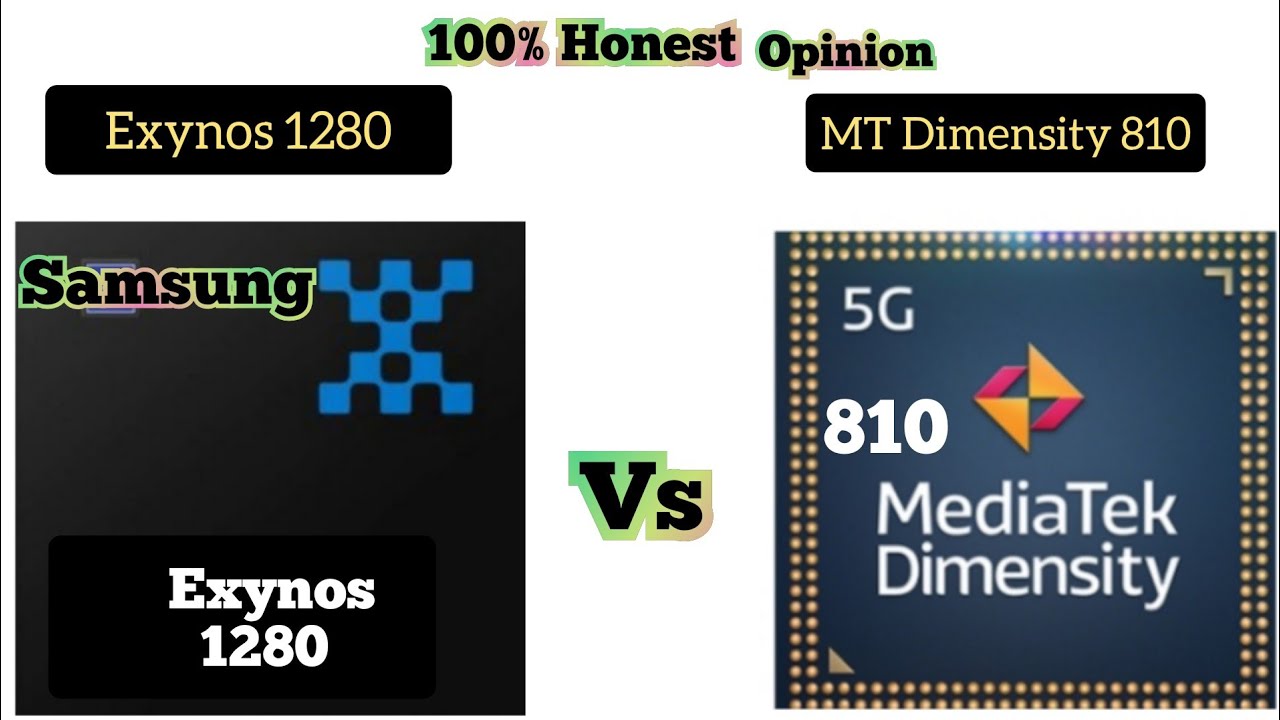 Exynos 1280 Vs MT Dimensity 810 - YouTube