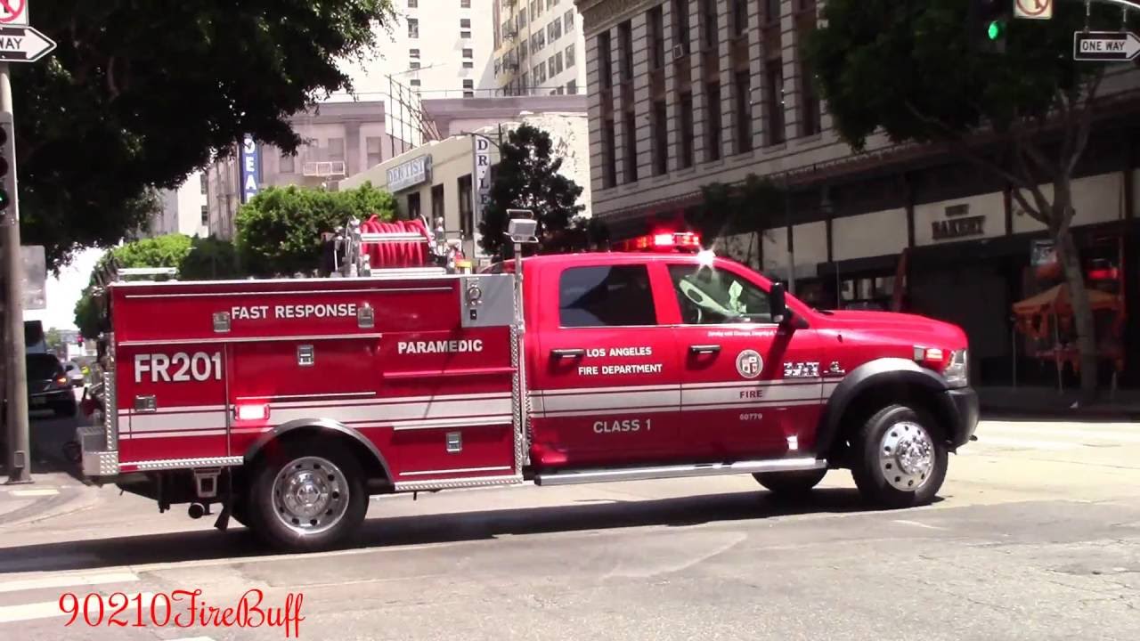 LAFD FR201 Responding - YouTube