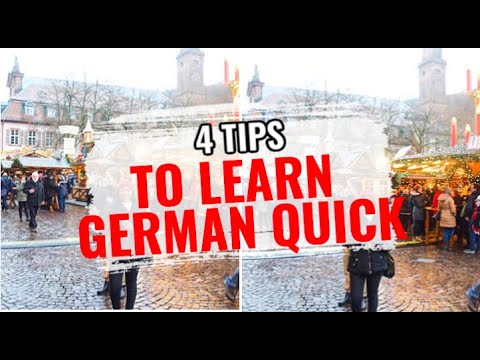 4 TIPS TO LEARN GERMAN QUICK! - YouTube