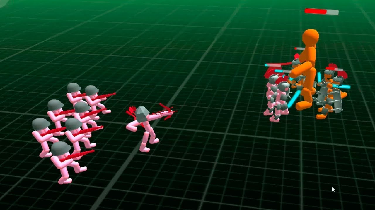 primeras batallas. video stickman simulator battle of warriors. - YouTube