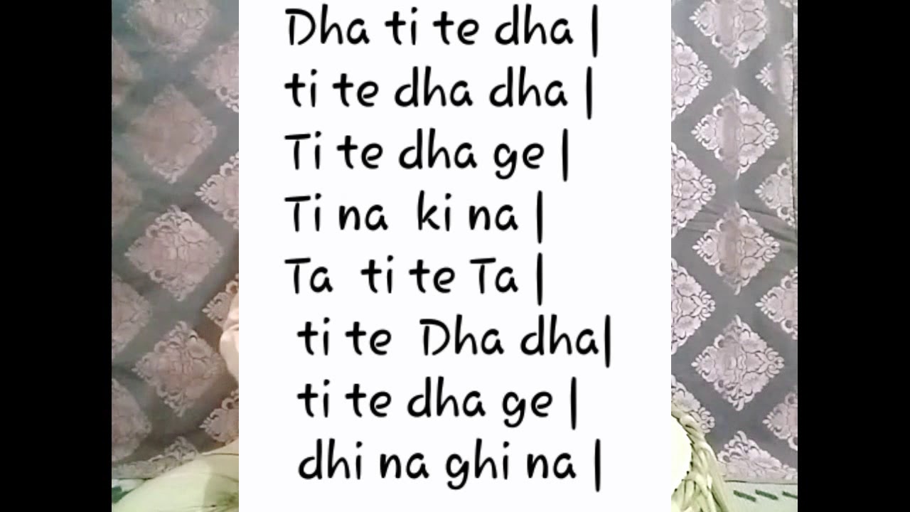 Famous Kayada of Delhi Gharana with Notation of Kayada | - YouTube