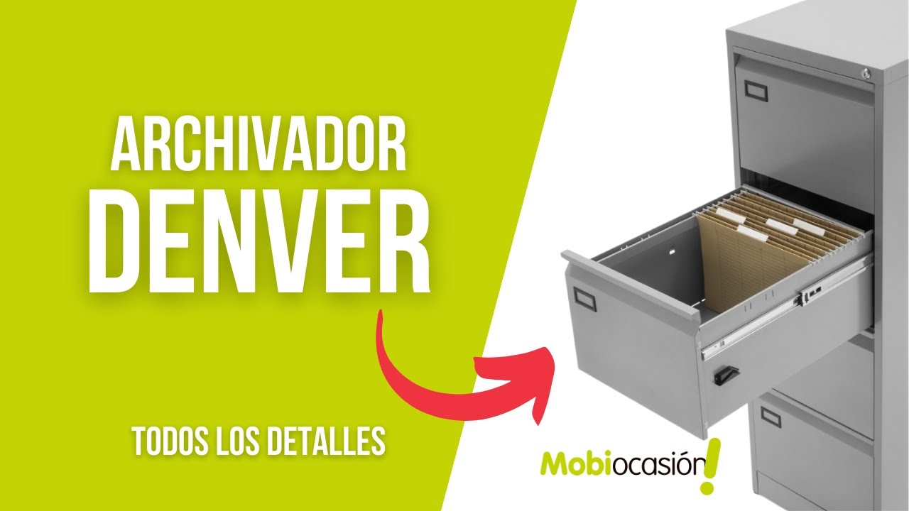 Archivador metálico DENVER 4 cajones - Mobiocasión - YouTube