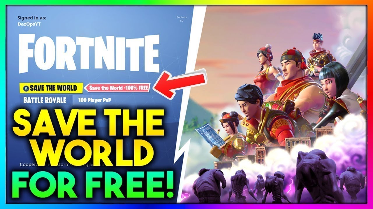 HOW TO GET SAVE THE WORLD FORTNITE FOR FREE (XBOX 1 ONLY) - YouTube