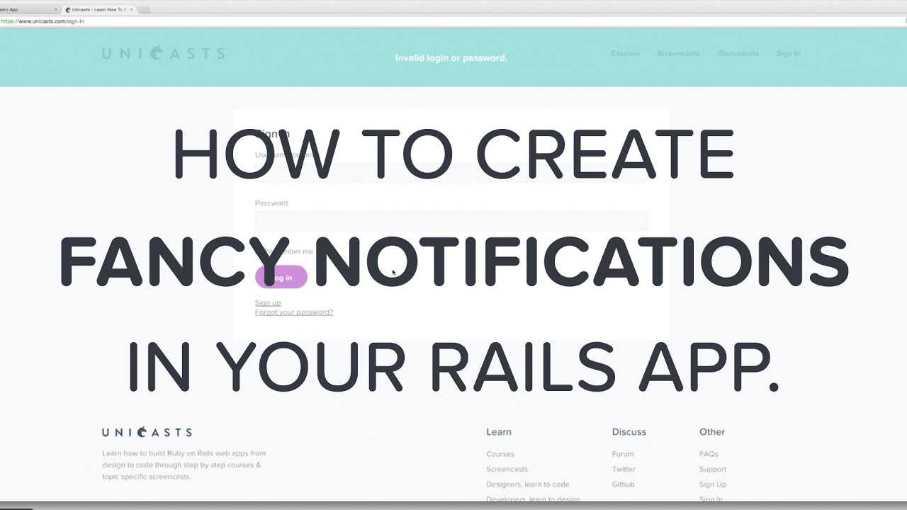 How to create fancy notifications in your Rails app - YouTube