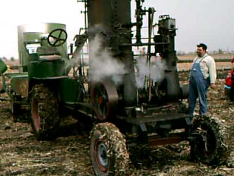 Steam engine Grinding corn - YouTube