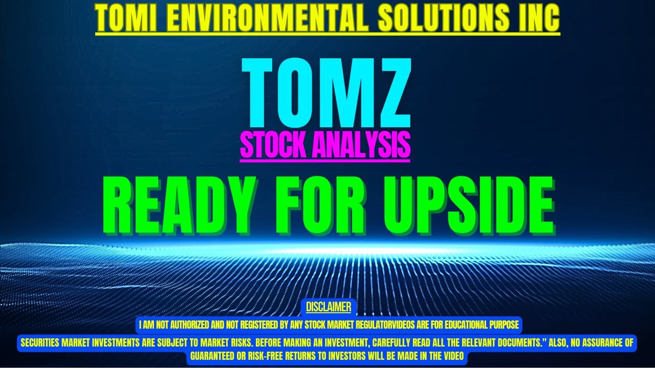 TOMZ STOCK ANALYSIS | READY FOR UPSIDE - YouTube