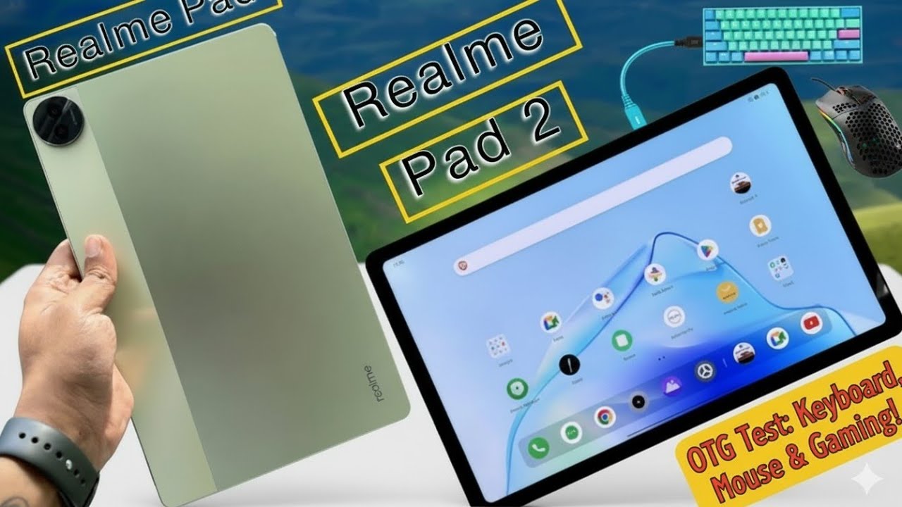 Realme pad 2 OTG TEST | realme pad 2 keyboard connect | Pendrive ...