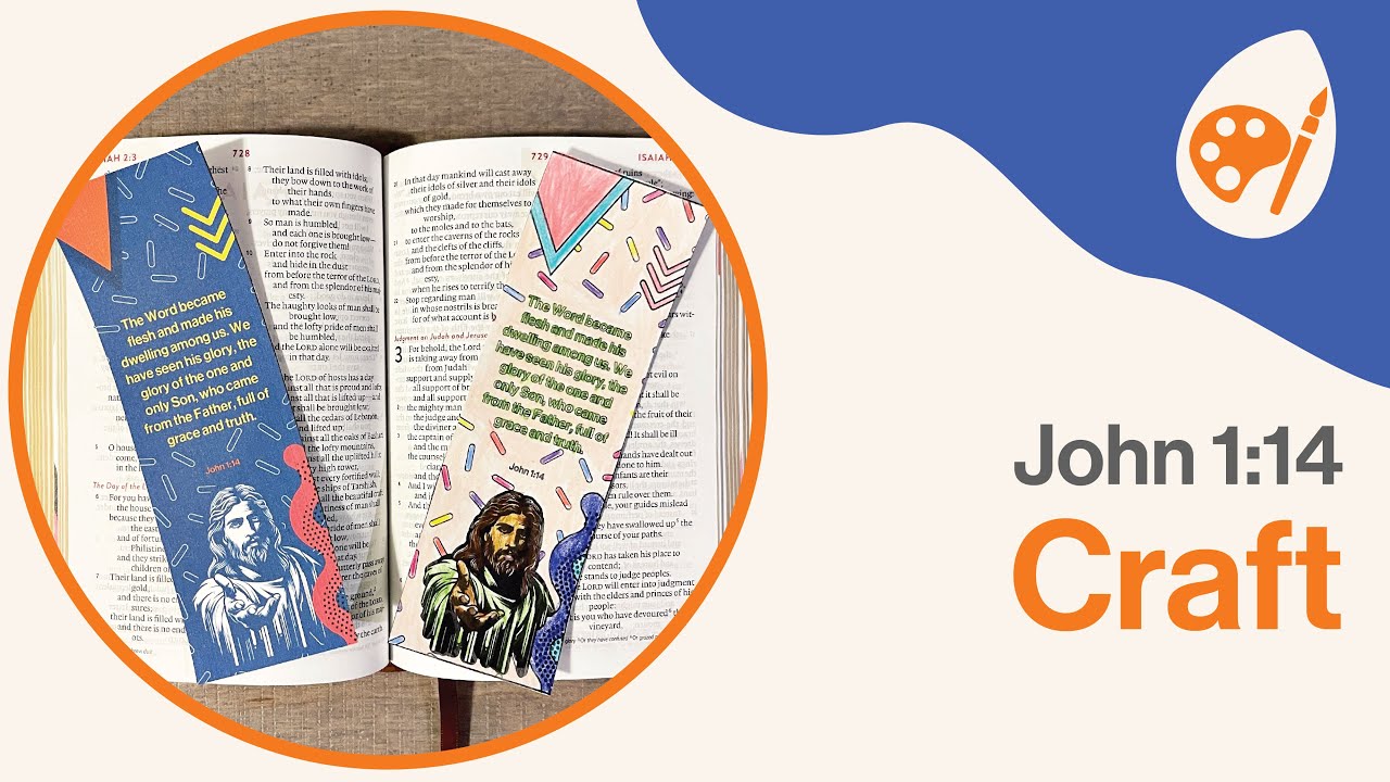 Exploring John 1:14 | Jesus Bookmark Craft - YouTube